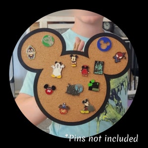 Mickey Mouse Pin Board / Corkboard / Pinboard / Pin Collection Display ...