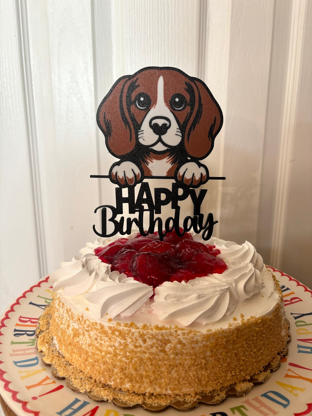 Beagle Dog Themed Cake Topper - Reusable Year After Year! - Etsy