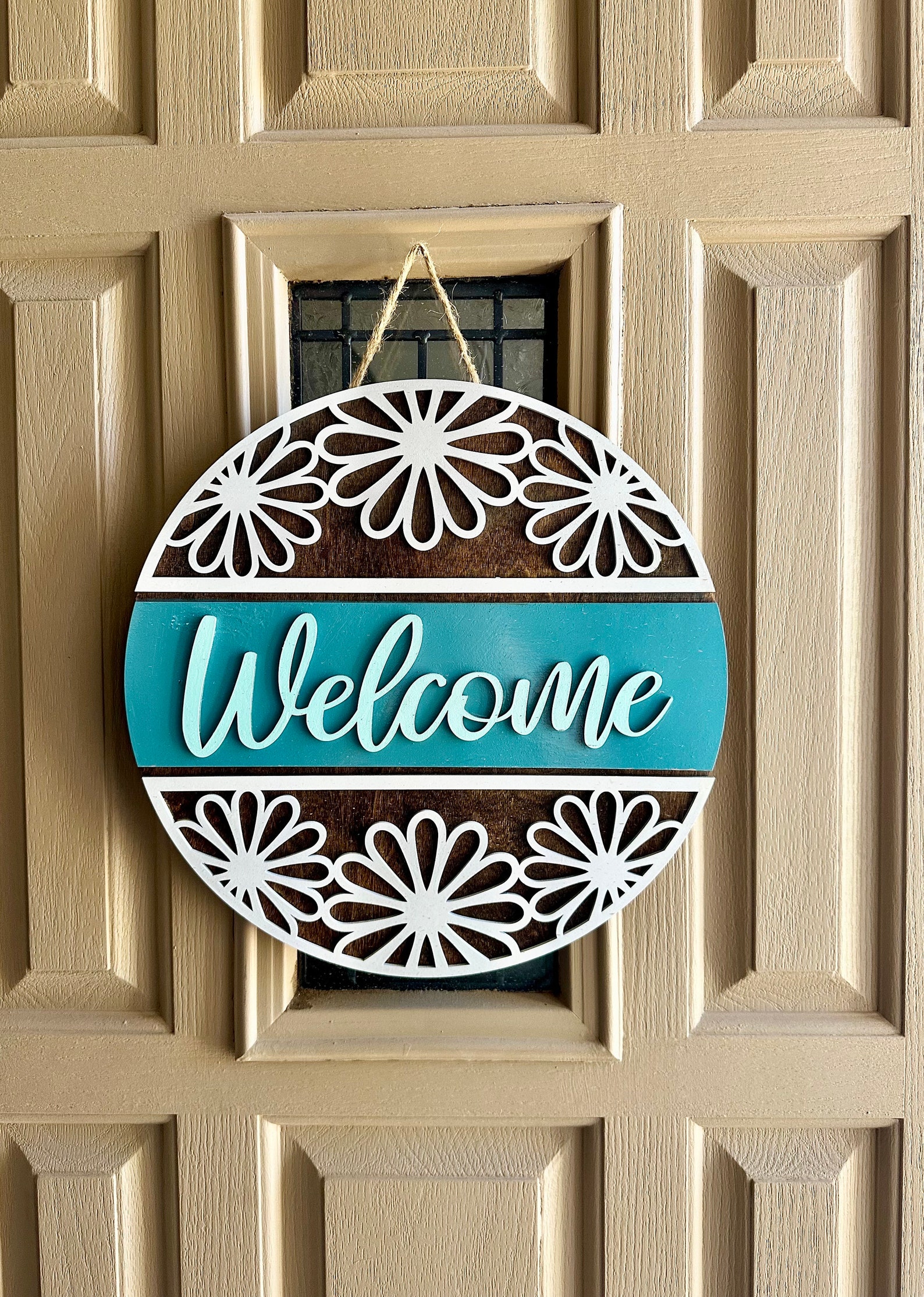 Welcome Door Sign / Door Hanger - Etsy