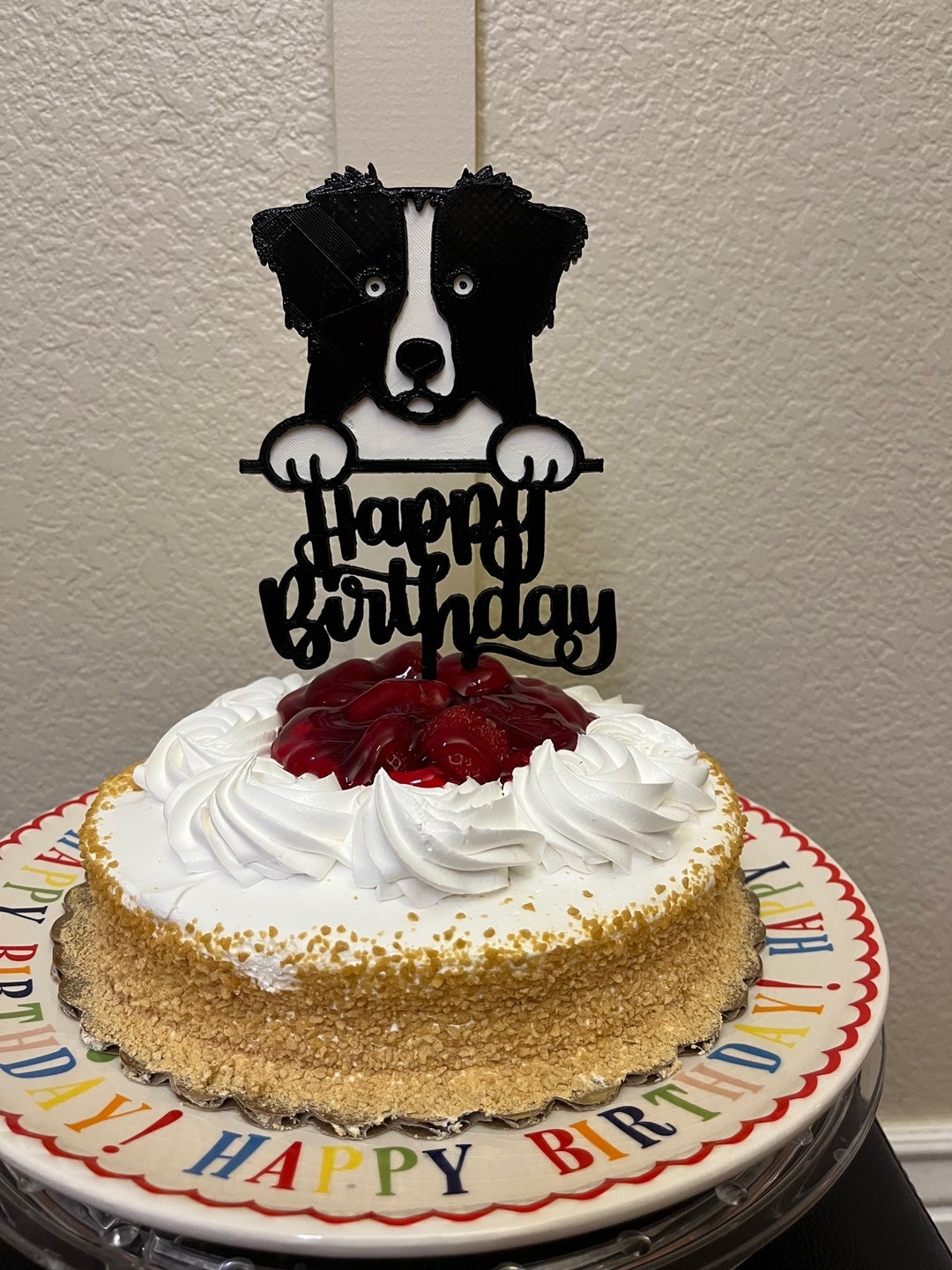 Border Collie Cake Topper - Etsy