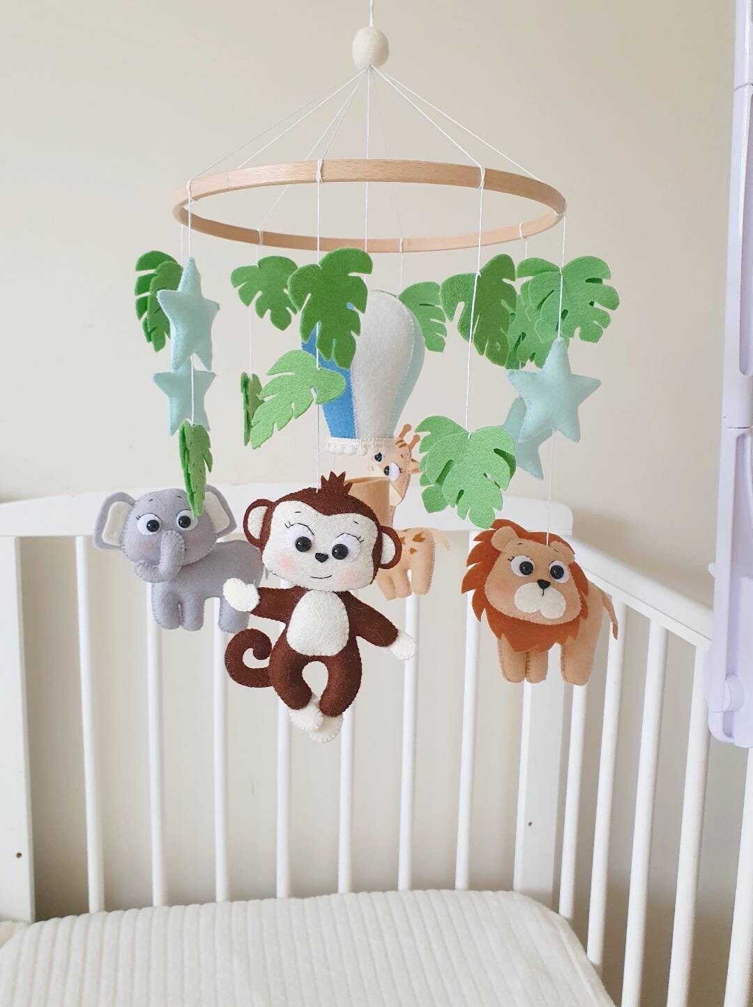 Safari Baby Mobile. Jungle Mobile, Africa, Animals. Baby Boy or Baby ...