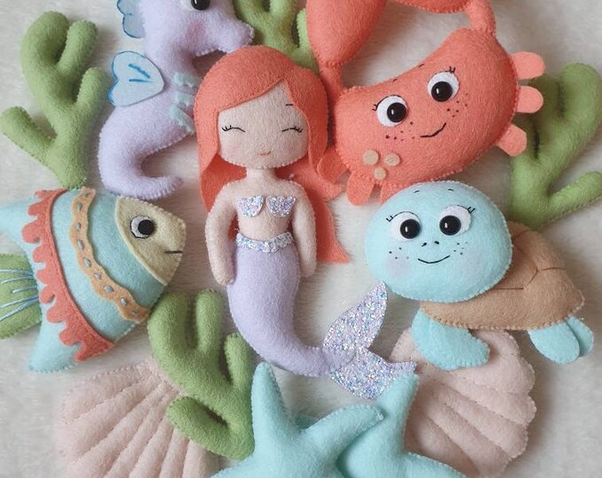 Mermaid Baby Mobile Baby Mobile for Girl. Cot Mobile. Crib - Etsy