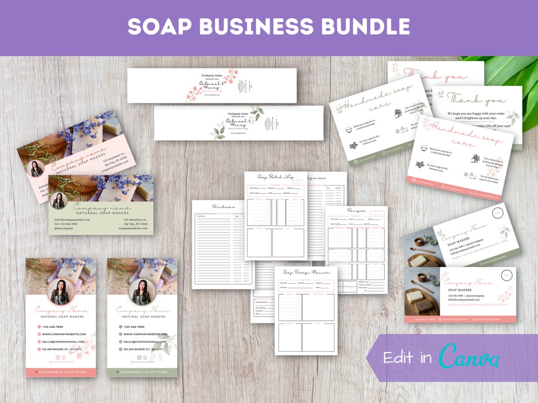 Editable Soap Business Brand Kit Soap Branding Soap Making - Etsy Australia