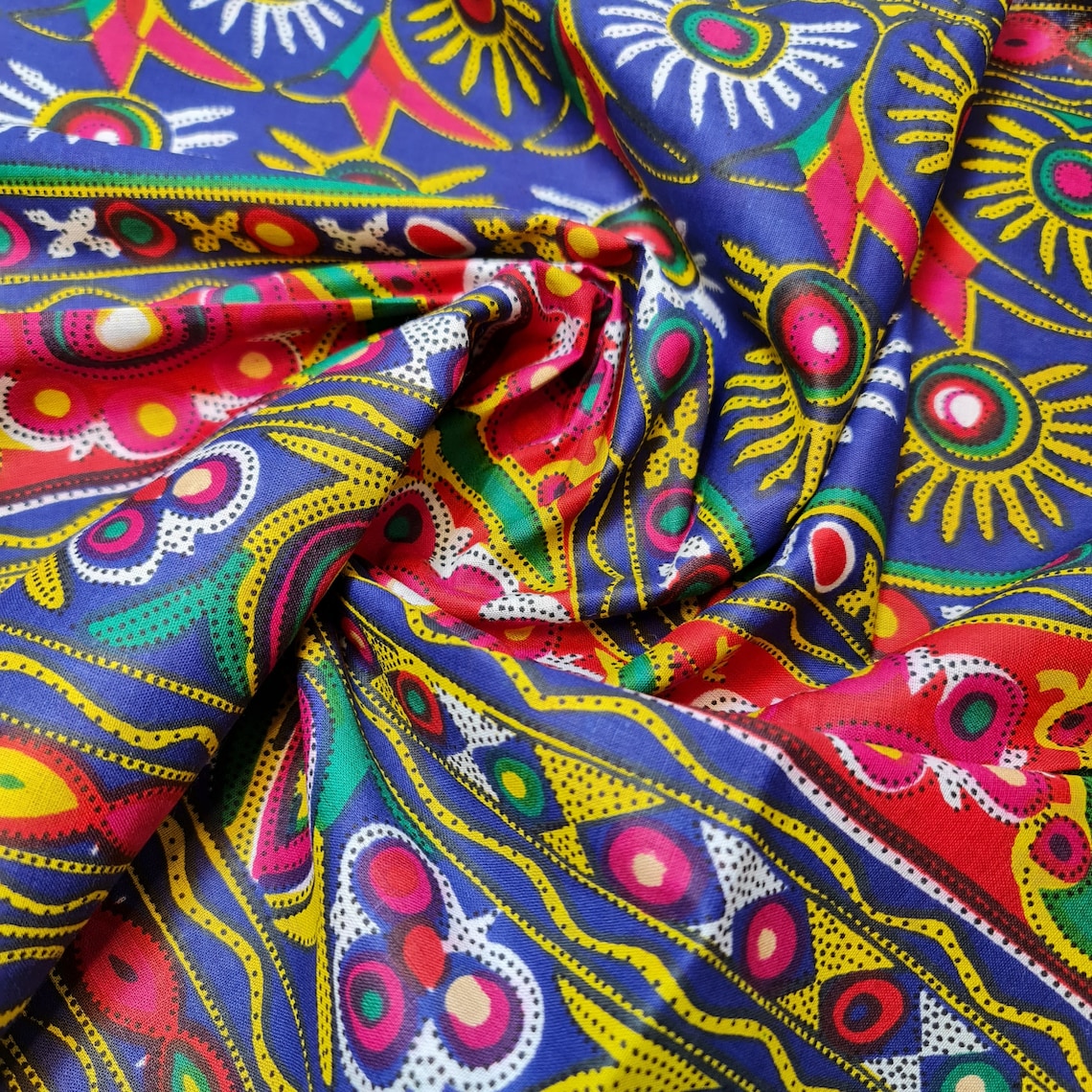 Cotton Indian Ethnic Rajasthani Print Suzani Rangoli Boho Banjara ...