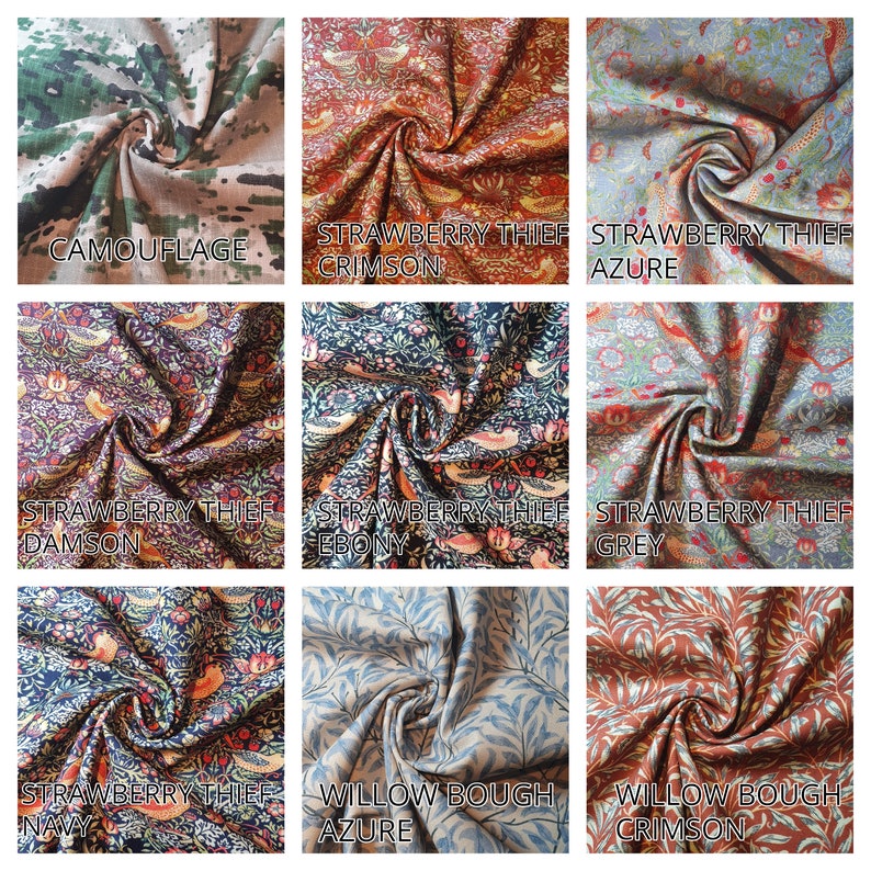 William Morris Cotton Fabric Classic Victorian Prints Crafty ...