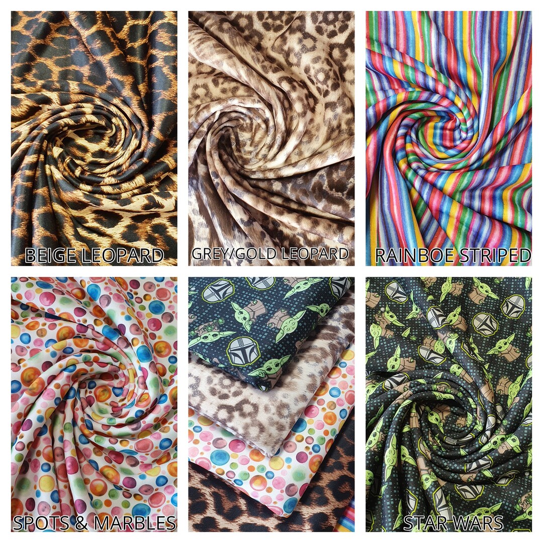 Plain/floral French Terry Loopback Cotton Jersey Fabric by the Meter 58 ...