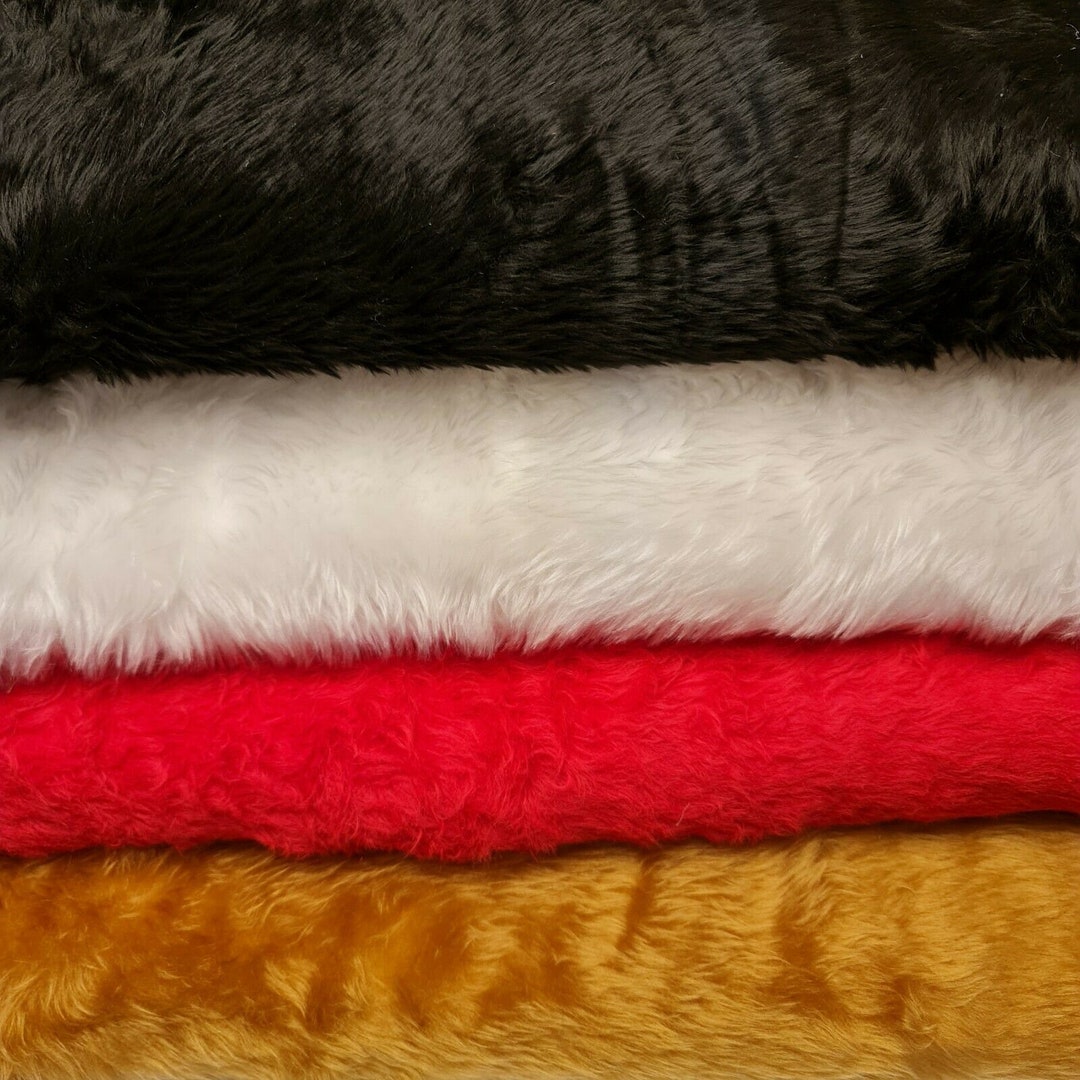Plain Soft Faux Fur Fabric – Fun Craft, Dressmaking & Furnishing ...