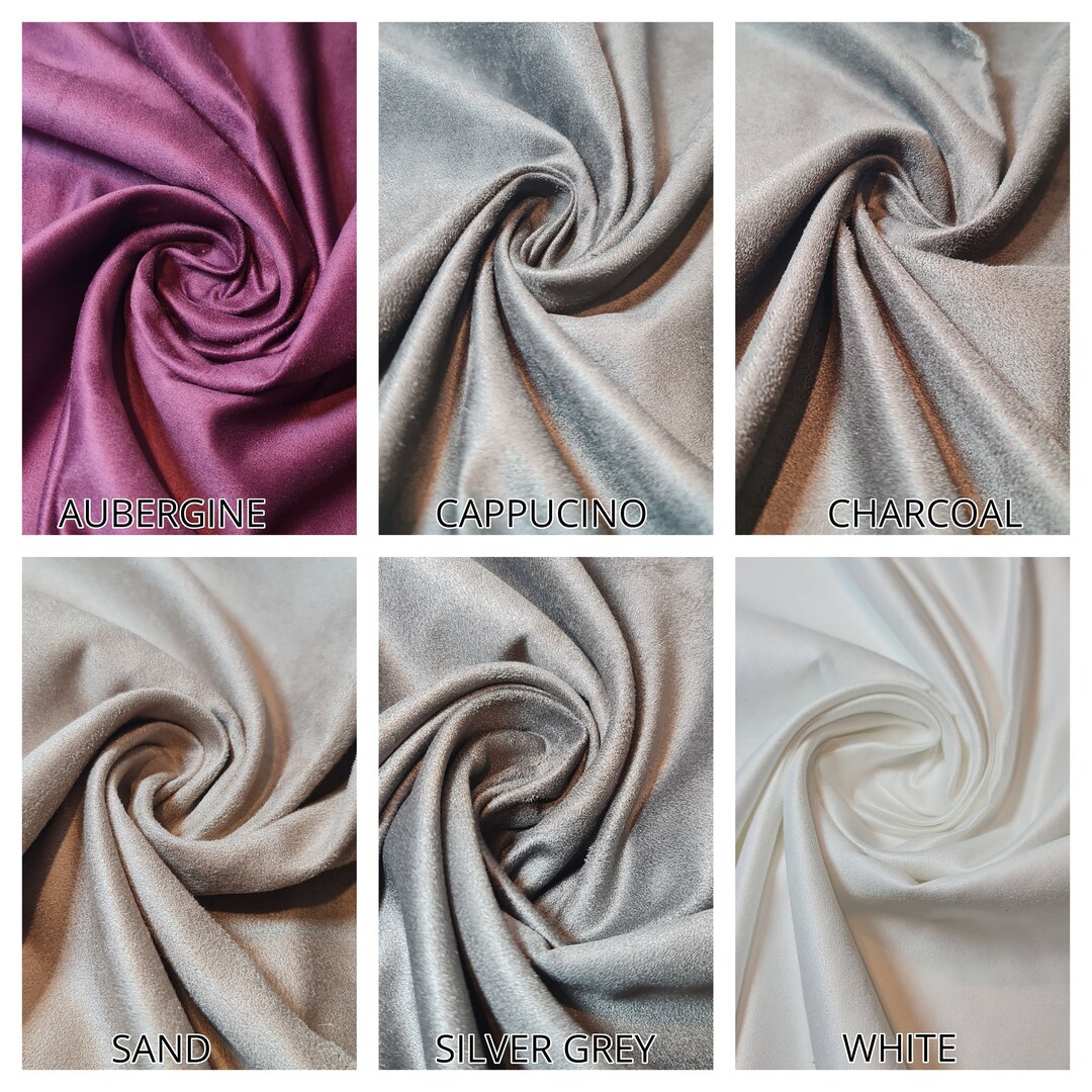 Faux Plain Suede Suedette Dress Craft Soft Fabric Material 58" by Meter ...