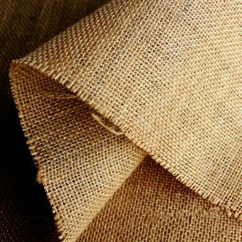 60" Hessian Natural Fine Jute Fabric Jute Sheet Sack Cloth, Art & Craft ...