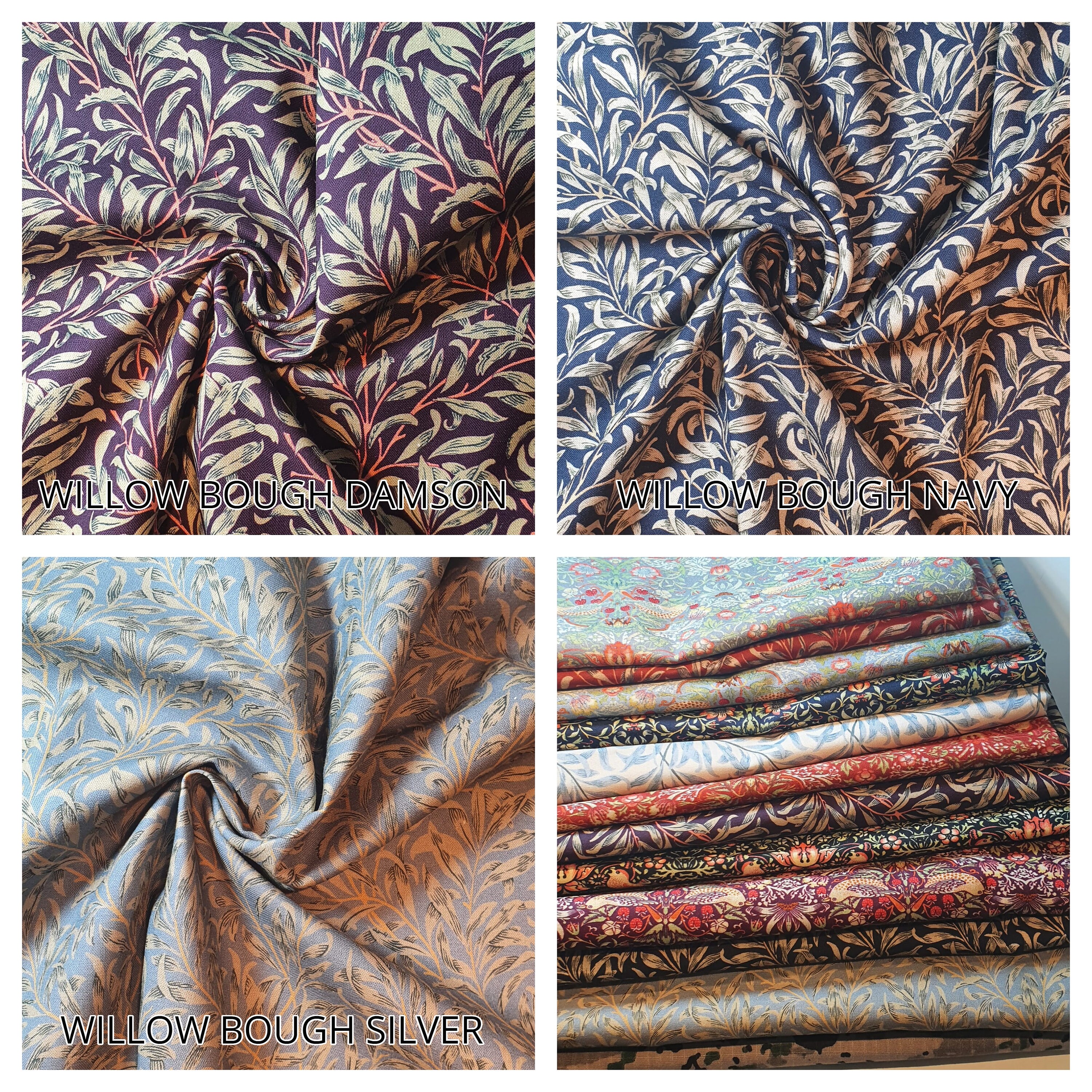 William Morris Cotton Fabric Classic Victorian Prints Crafty ...