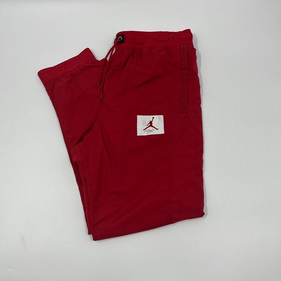 Red Jordan Joggers Track Pants Size L - Etsy