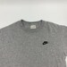 Vintage Gray Nike Embroidered T-shirt Size M - Etsy