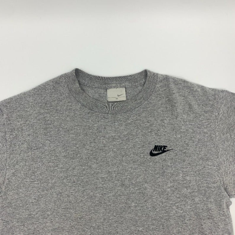 Vintage Gray Nike Embroidered T-shirt Size M - Etsy