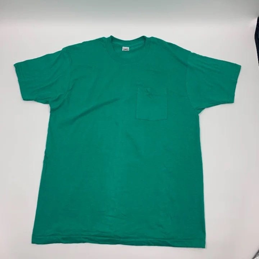 Vintage Teal BVD Single Stitch Pocket Tee Made in USA - Etsy España