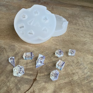 Tiny 7PCS Dice Mould + Extra D4 (various D4 Shapes Available) - Etsy