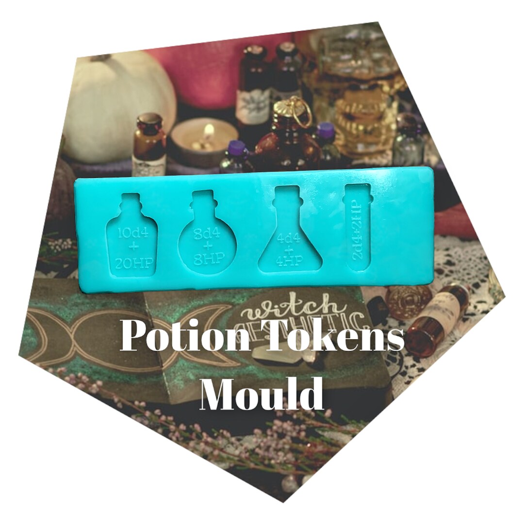 Healing Potion Tokens Mould Dungeons and Dragons Pathfinder - Etsy