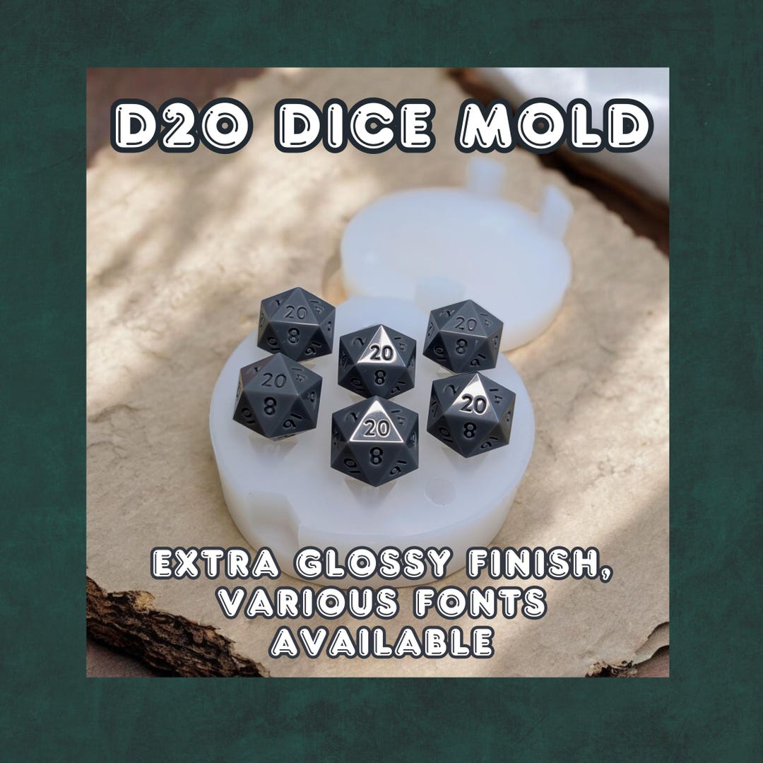 D20- Slab Dice Mold - Etsy