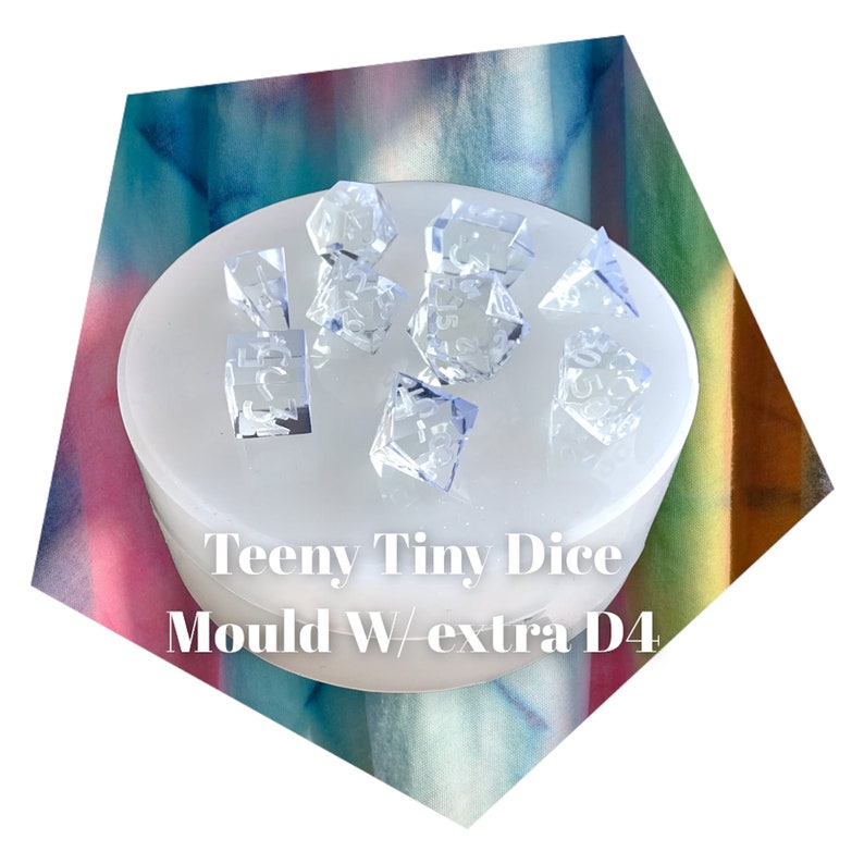 Tiny 7PCS Dice Mould Extra D4 various D4 Shapes Available - Etsy