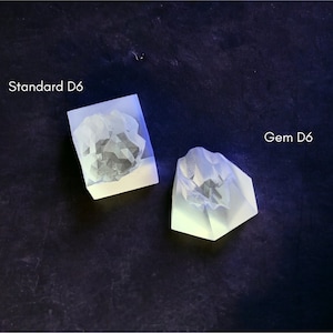 Dnd Geode Dice Blanks/ Insert Mold- Various D4 and D6 Shapes - Etsy