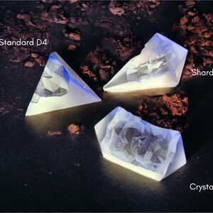 Dnd Dice Mold Set With Blanks/geode Mold- Various D6 and D4 Shapes ...