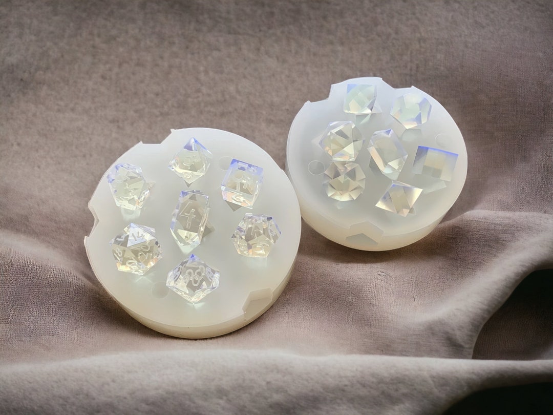 Dnd Dice Mold Set With Blanks/geode Mold- Various D6 and D4 Shapes ...