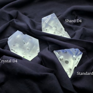 3D Printed Cheese Dice Blanks/inserts Masters- Various D4 and D6 Shapes ...