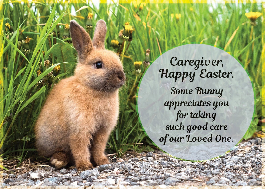 Caregiver Easter Card, Healthcare Worker Easter Card, the Cutest Easter ...