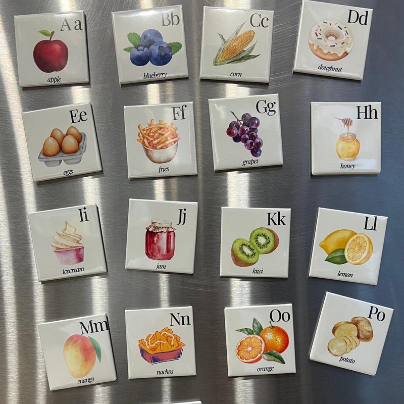 Alphabet Magnets - Etsy
