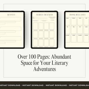 Digital Book Journal, Printable Reading Journal, Digital Reading ...