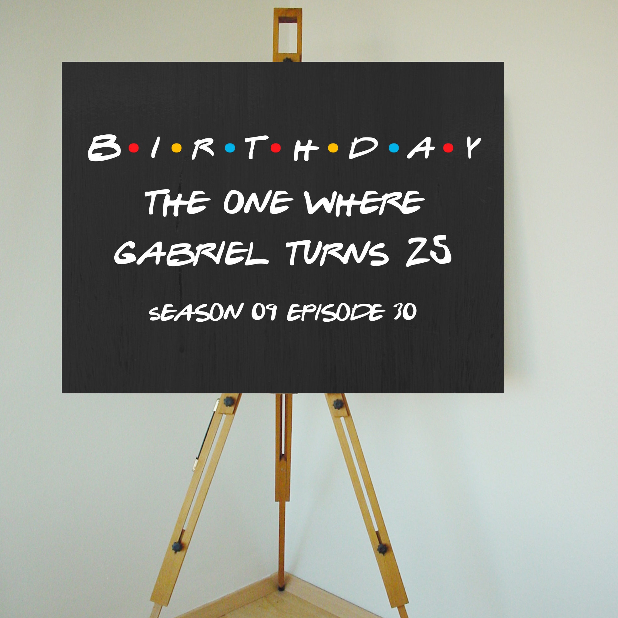 Friends Inspired Birthday Party Sign Editable Custom Digital Printable ...