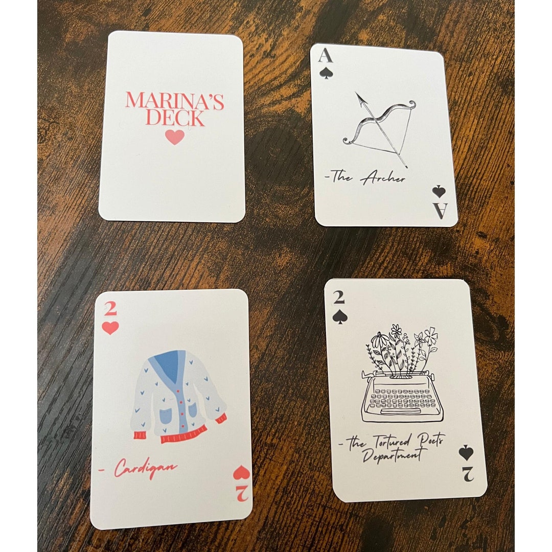 Taylor Swift Inspired Playing Cards, Custom Playing Cards, Custom Deck ...