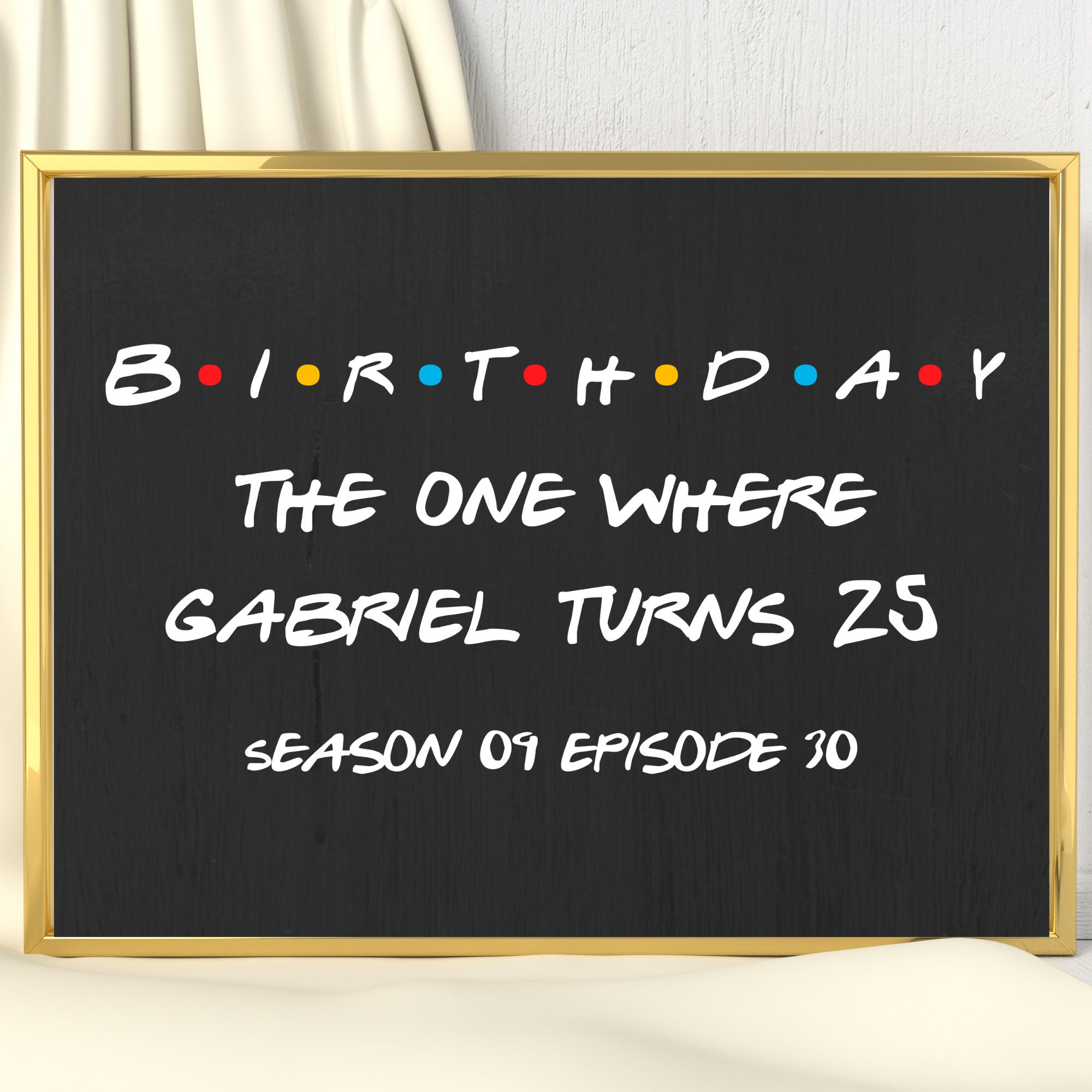 Friends Inspired Birthday Party Sign Editable Custom Digital Printable ...