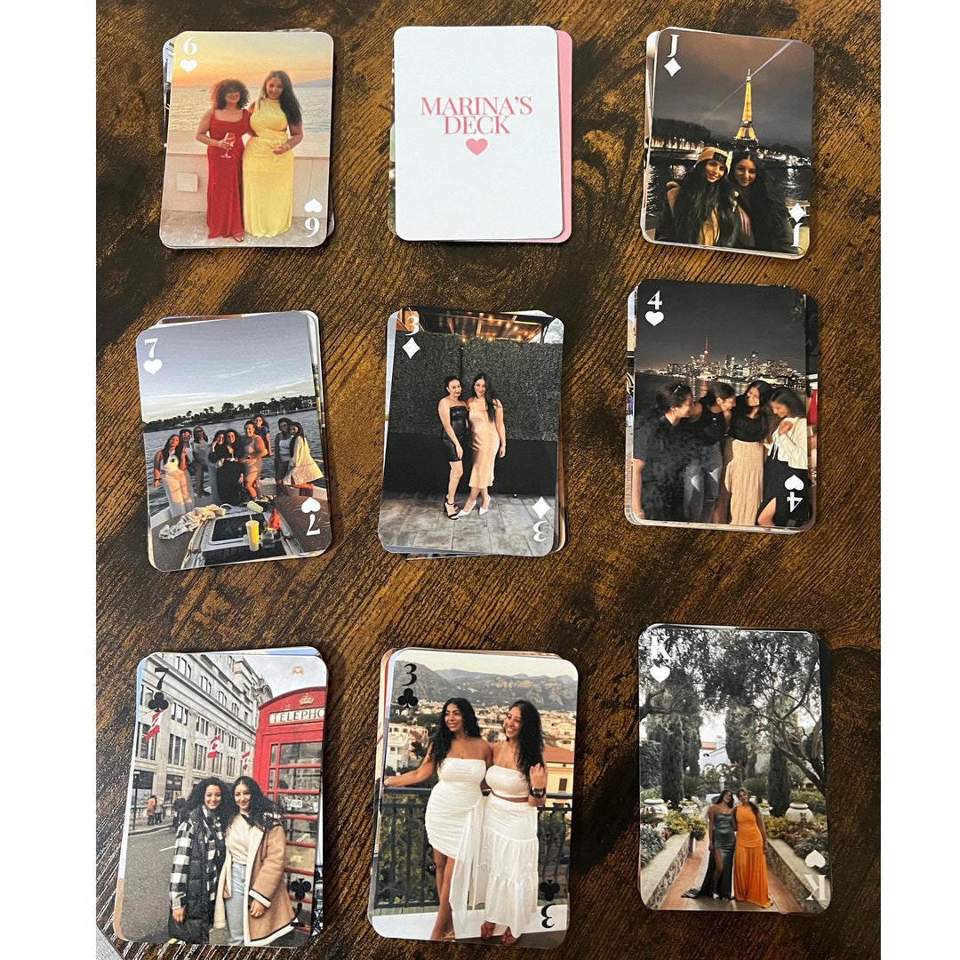 Personalized Deck of Cards Custom Playing Cards Custom Gift Wedding ...