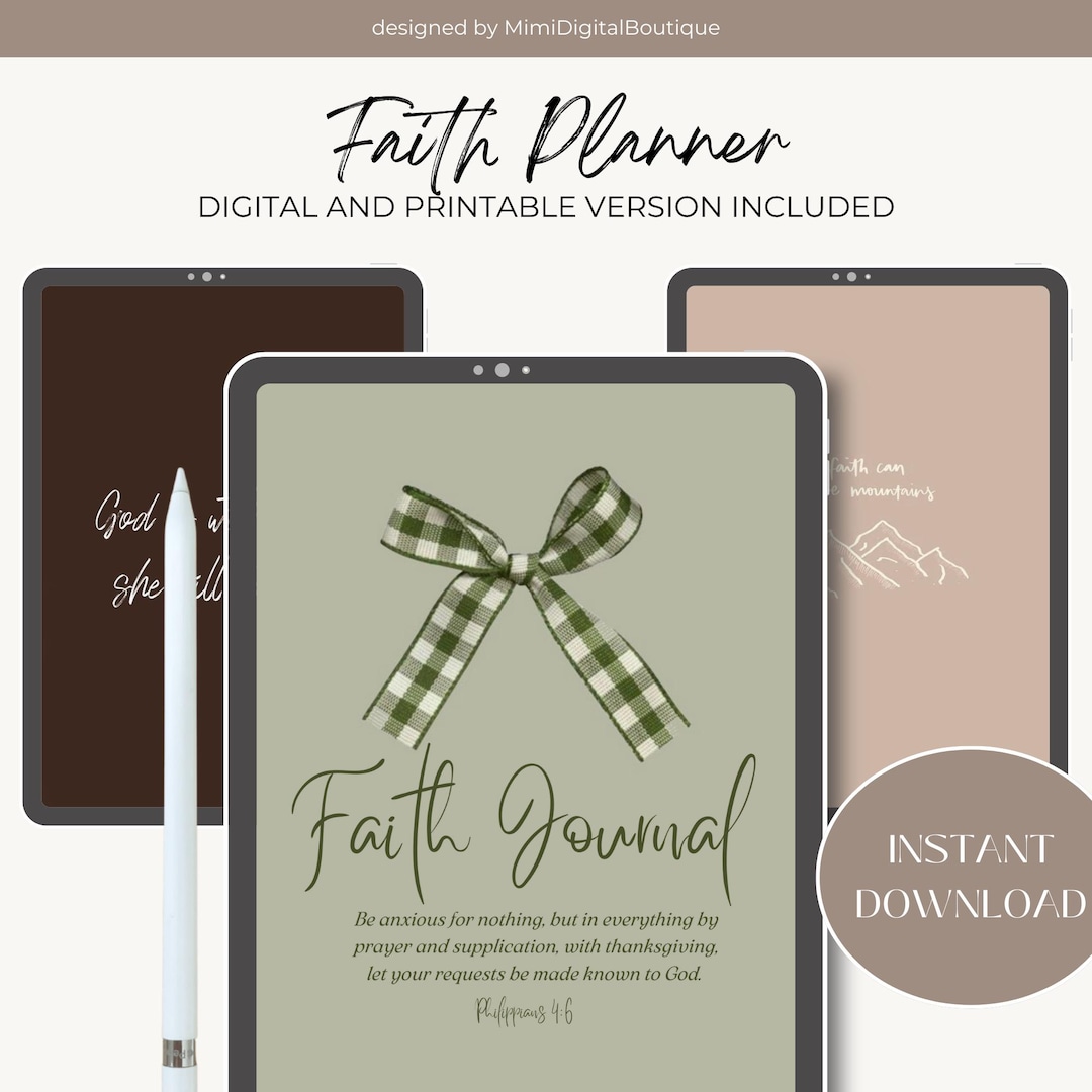 Faith Digital Planner 2025 2026 Undated Digital Planner 2025 Faith ...