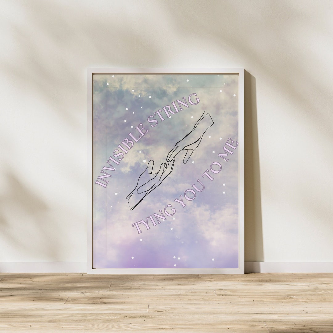 Invisible String Poster Swiftie Aesthetic Folklore Inspired Printable ...
