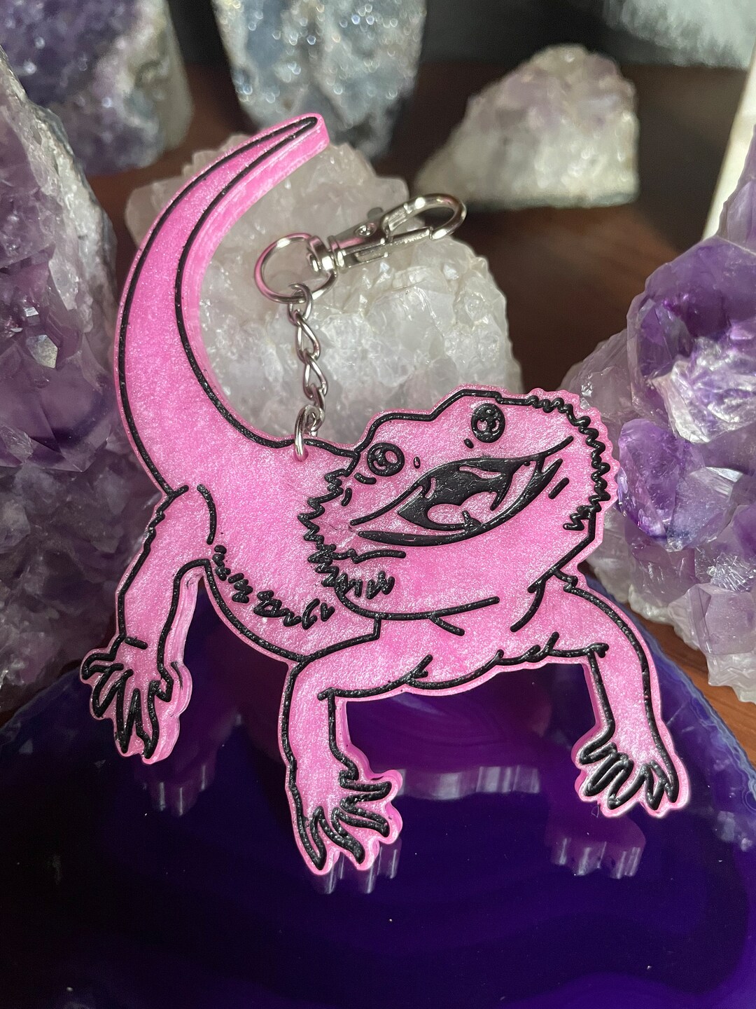 Bearded Dragon Keychain - Etsy