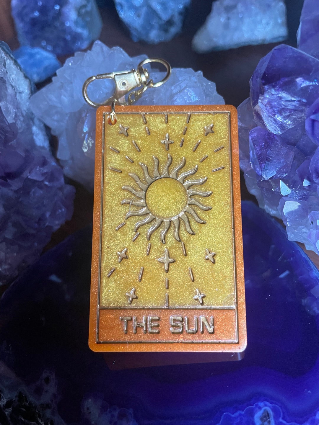 Tarot Card Keychain - Etsy