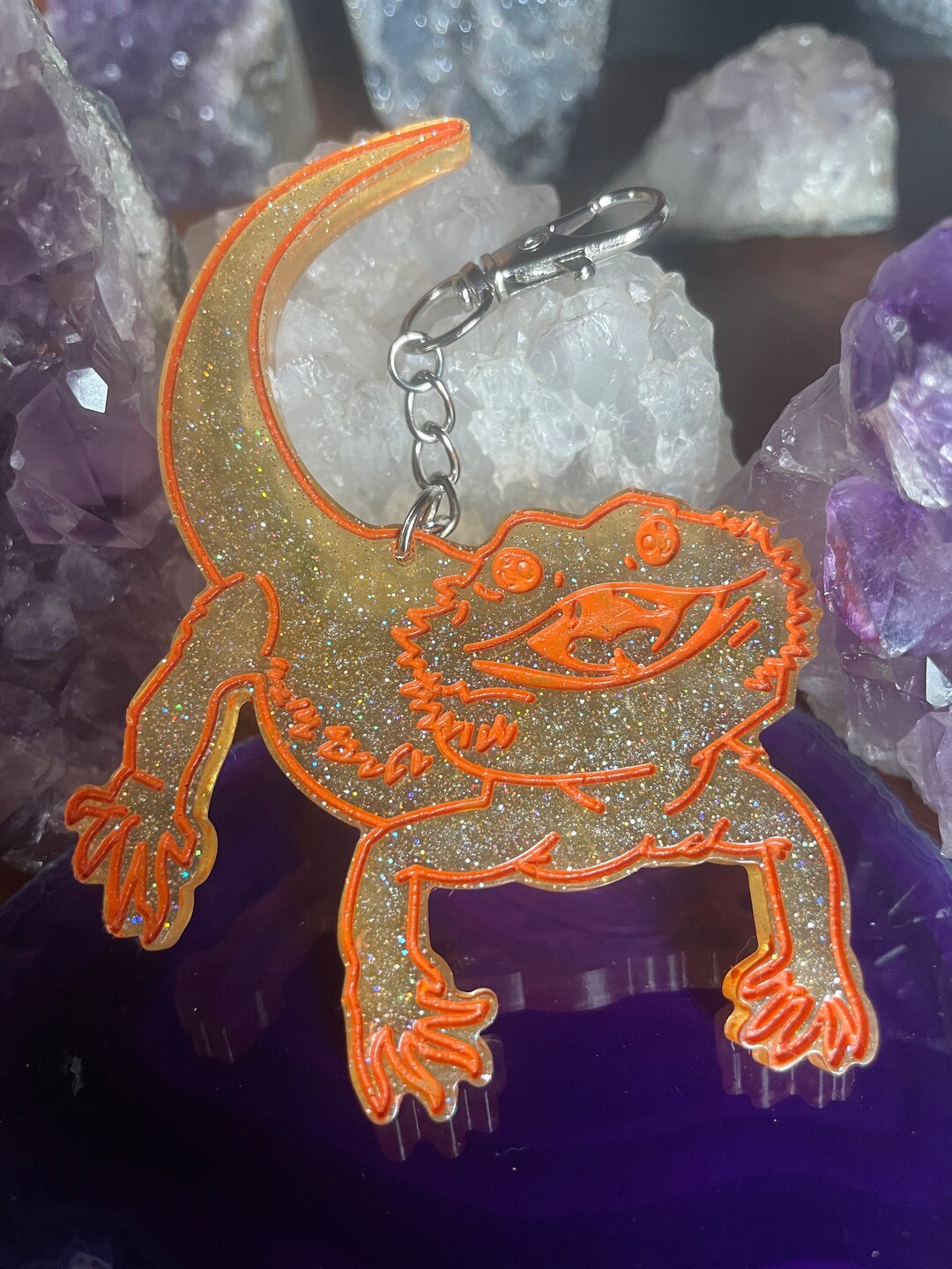 Bearded Dragon Keychain - Etsy