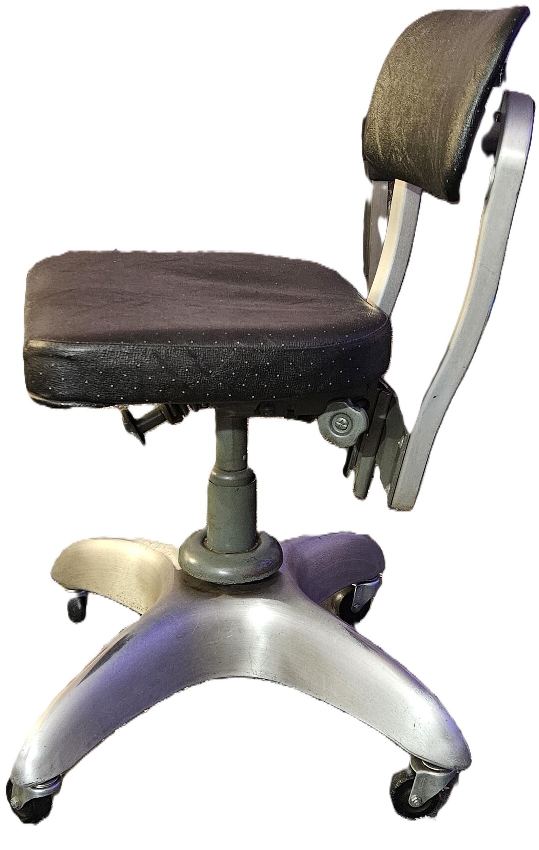 VTG Mid Century General Fireproofing Good Form Aluminum PROPELLER Base ...