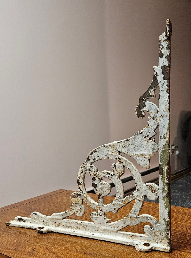 Antique Victorian Cast Iron Arched Corbel Ornate Cast Iron White - Etsy