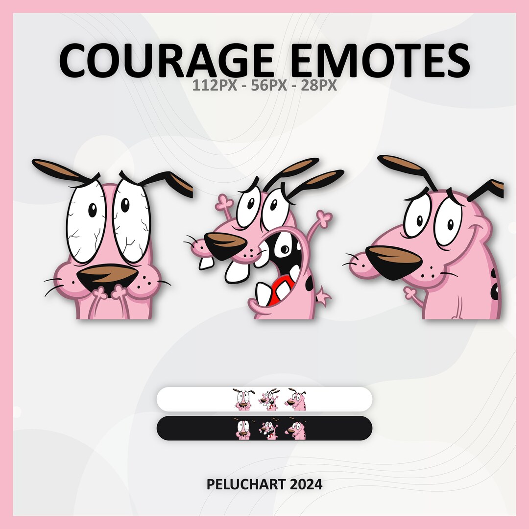 Courage the Cowardly Dog Emotes - Etsy
