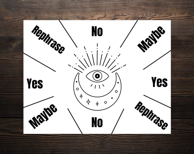 Printable Pendulum Board, Simple Pendulum Board, Pendulum Chart ...