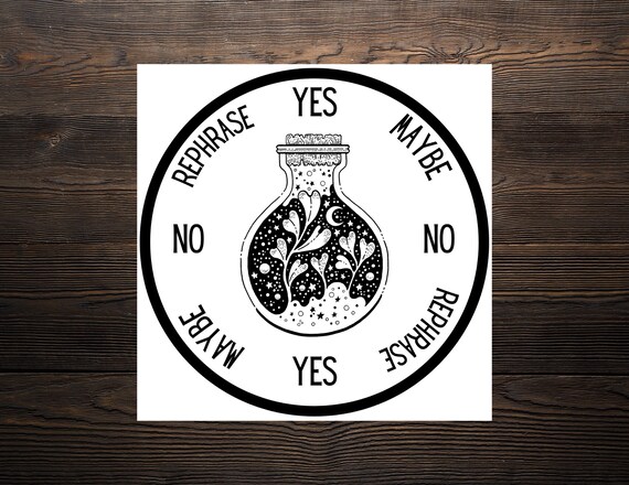 Potion Bottle Design Printable Pendulum Board Pendulum - Etsy