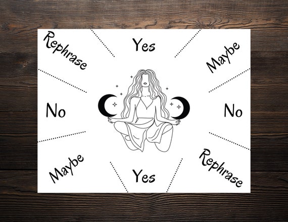 Printable Pendulum Board Pendulum Board Pendulum Chart - Etsy