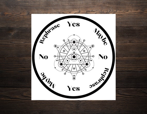 Geometric Eye Design Printable Pendulum Board Pendulum - Etsy