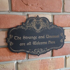 Victorian Wood Engraved Wall Art, Gothic Decor, Door Sign - Etsy