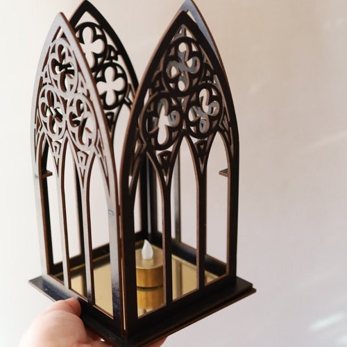 Gothic Mirror Set of 3 GOLD Mirrors Witchy Cathedral - Etsy