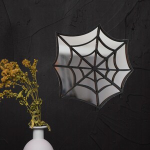 Spider Web Mirror, Silver, Spider's Web - Etsy