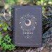 Engraved Wood Notebook, Moon Journal - Etsy