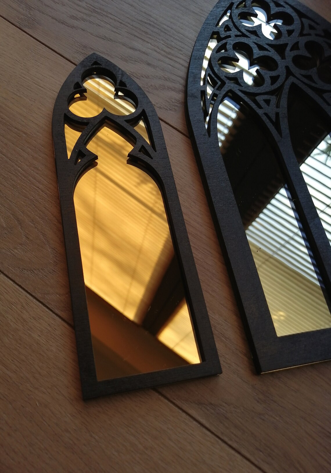 Gothic Mirror Set of 3 GOLD Mirrors Witchy Cathedral - Etsy